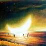 THE FALLEN MOON Painting by Gregor Ziolkowski | Saatchi Art