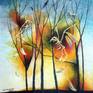 AUTUMN BIRDS Painting by Gregor Ziolkowski | Saatchi Art