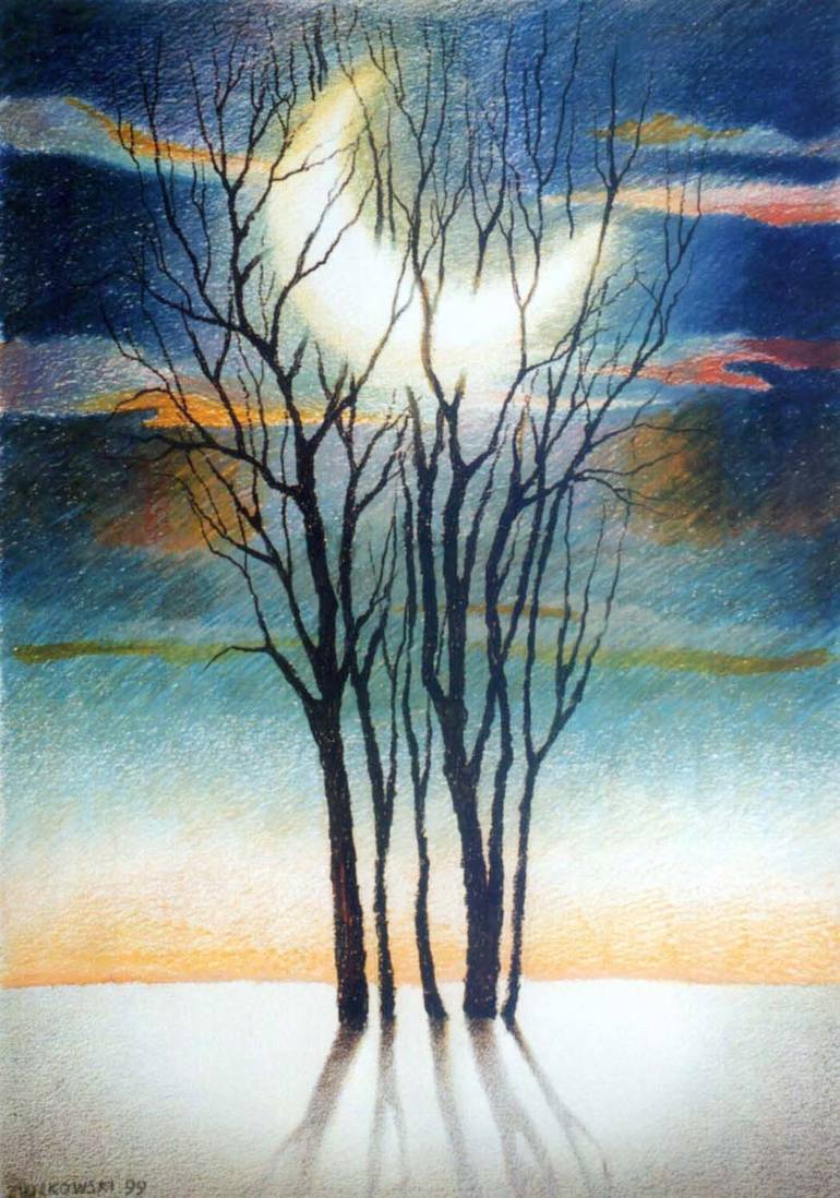 THE CAUGHT MOON Painting by Gregor Ziolkowski | Saatchi Art