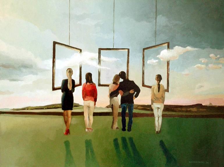 VERNISSAGE Painting by Gregor Ziolkowski | Saatchi Art