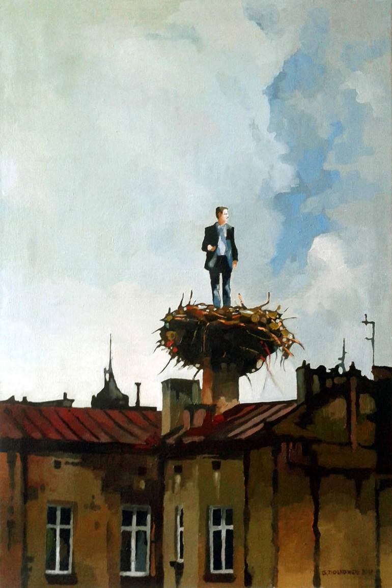 THE NEST Painting by Gregor Ziolkowski | Saatchi Art