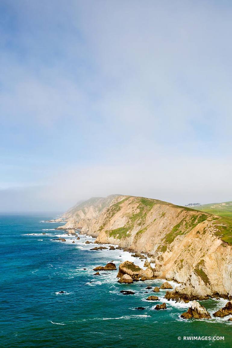 POINT REYES HEADLANDS VIEW FROM CHIMNEY ROCK TRAIL POINT REYES NATIONAL ...