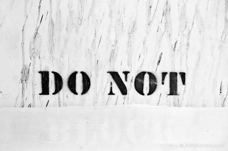DO NOT BLOCK - Limited Edition of 100 Photography by Robert Wojtowicz ...