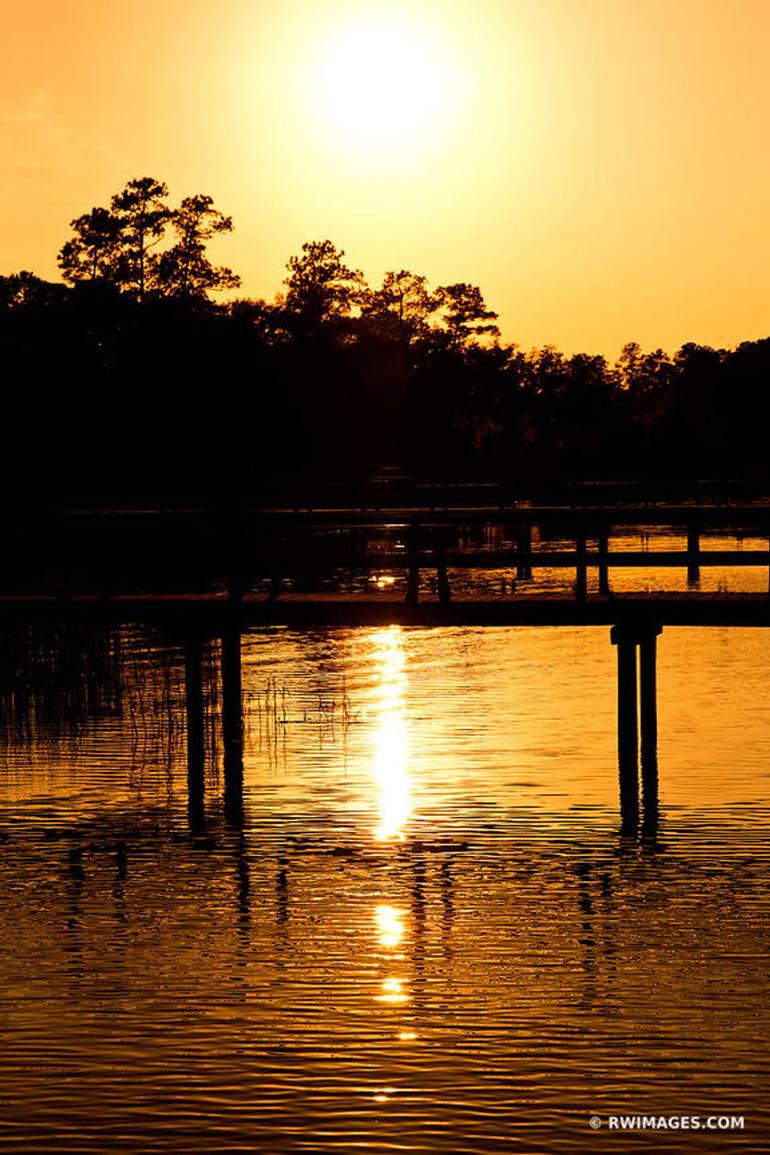 BEAUFORT SOUTH CAROLINA LOWCOUNTRY GOLDEN SUNSET COLOR VERTICAL ...
