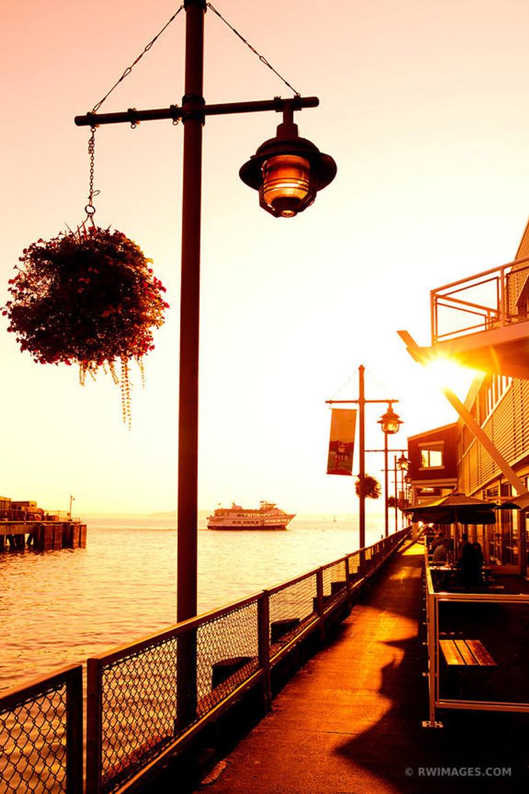 SEATTLE WATERFRONT SUNSET - Limited Edition of 125 Photography by ...
