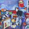 Painting Table Still Life Painting by Mari Lyons | Saatchi Art