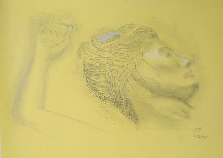 Tecnica di disegno_Woman_01 Drawing by Daniele Bassi | Saatchi Art
