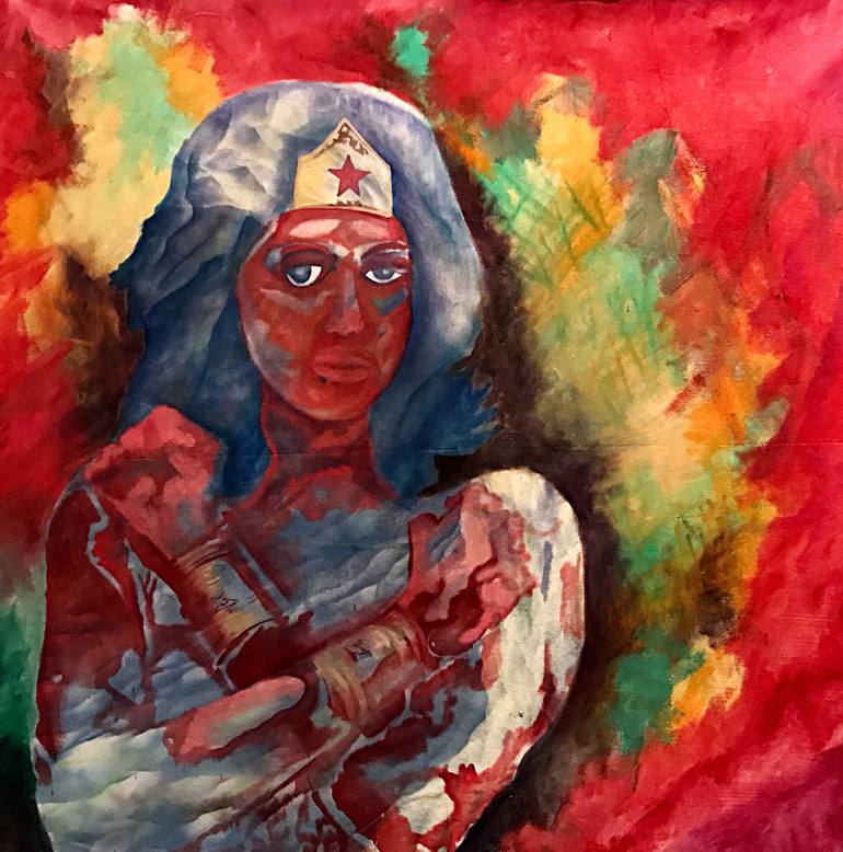 She is the Storm Painting by keyan ghafar | Saatchi Art