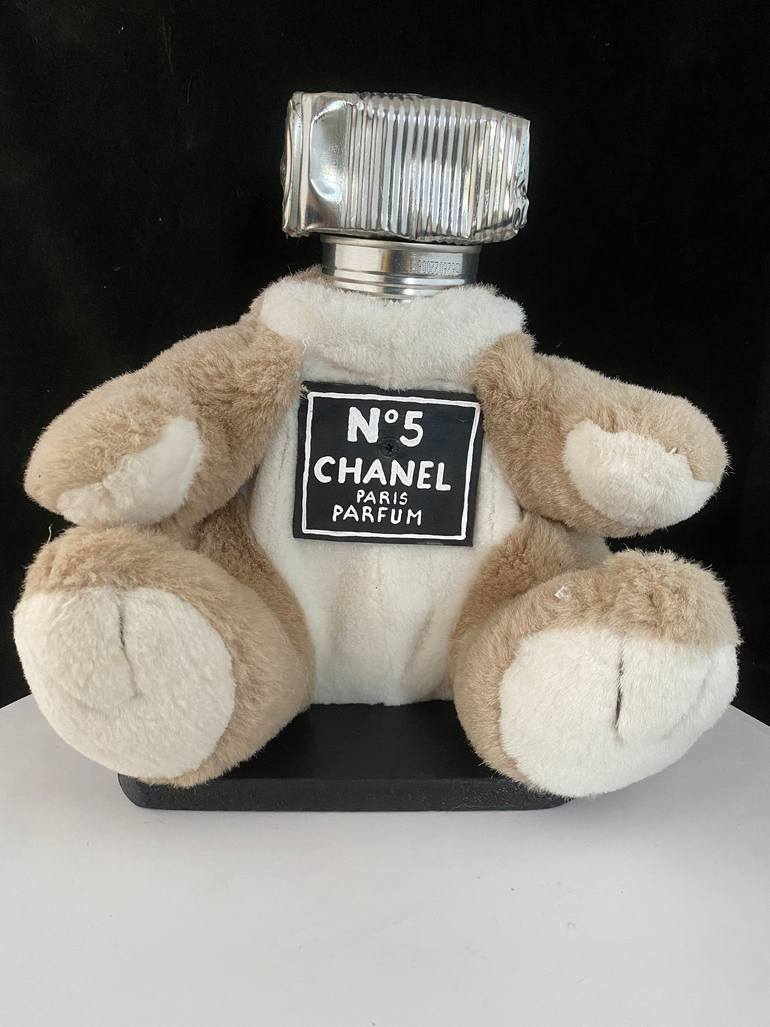Chanel N.5 Teddy Bear Sculpture by Norman Gekko | Saatchi Art