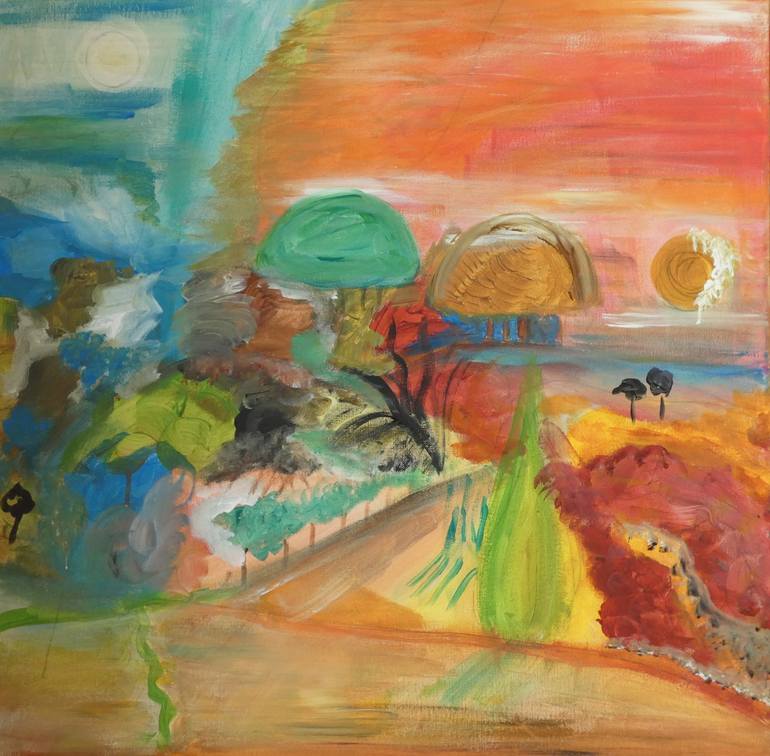 Horizon of Dualities by Laura Bernardeschi Nelson Painting by Laura ...
