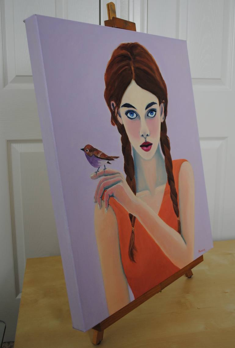 The Company You Keep Painting by Maureen Riesco | Saatchi Art