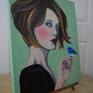 A Bird and His Girl Painting by Maureen Riesco | Saatchi Art