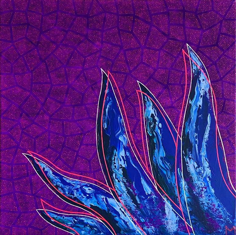 Neon Vibrations Painting by Maria Musiiaka | Saatchi Art