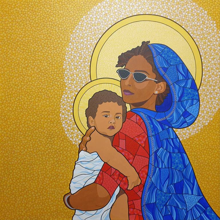 madonna 2.0 Painting by Maria Musiiaka | Saatchi Art