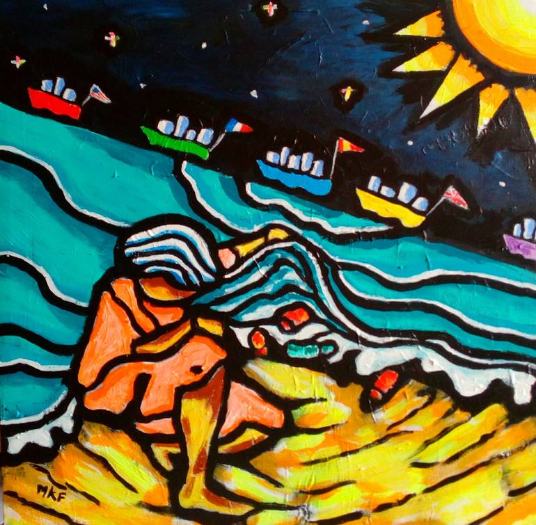 Conscience. Painting by Marko FELIX | Saatchi Art