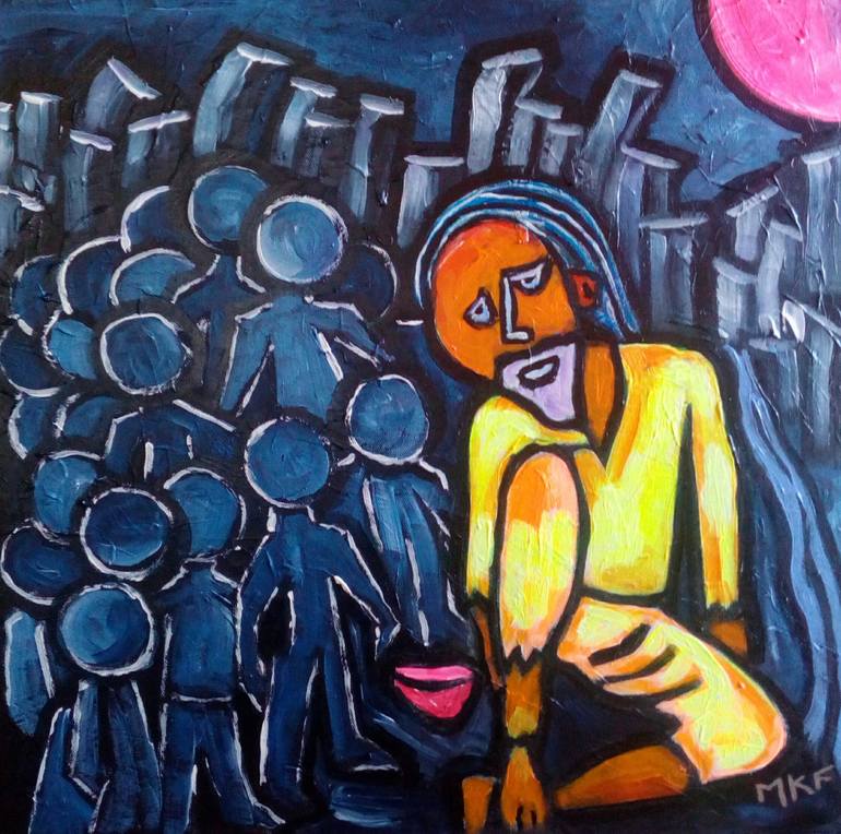 Indifference. Painting by Marko Felix | Saatchi Art