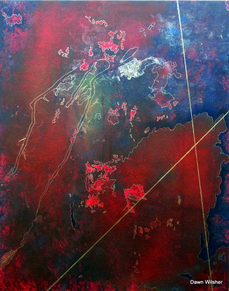 On the Edge Painting by Dawn Wilsher | Saatchi Art