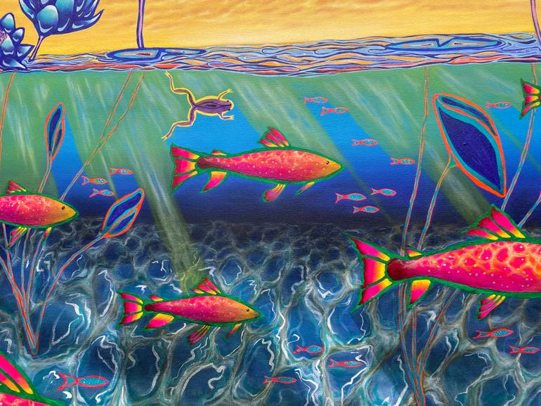 Delineate/Separate Painting by Scott Allen Roberts | Saatchi Art