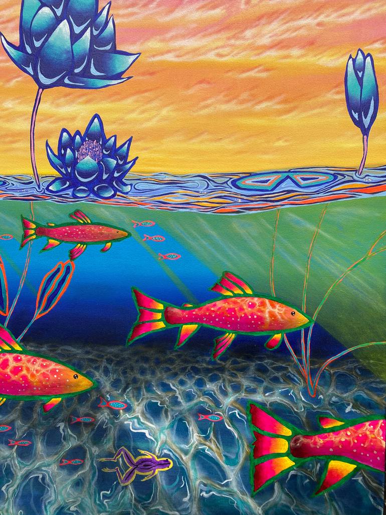 Delineate/Separate Painting by Scott Allen Roberts | Saatchi Art