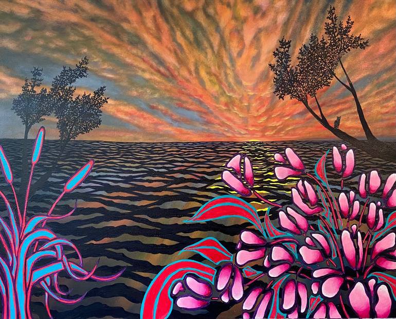 Post Millenium Tension Painting by Scott Allen Roberts | Saatchi Art