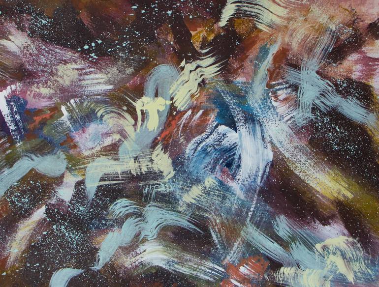 ''Humbled'' Acrylic Abstract Painting. Painting by Isaiah Moore ...