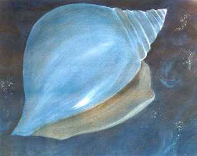 BLUE SHELL Painting by Cinzia Bianucci | Saatchi Art