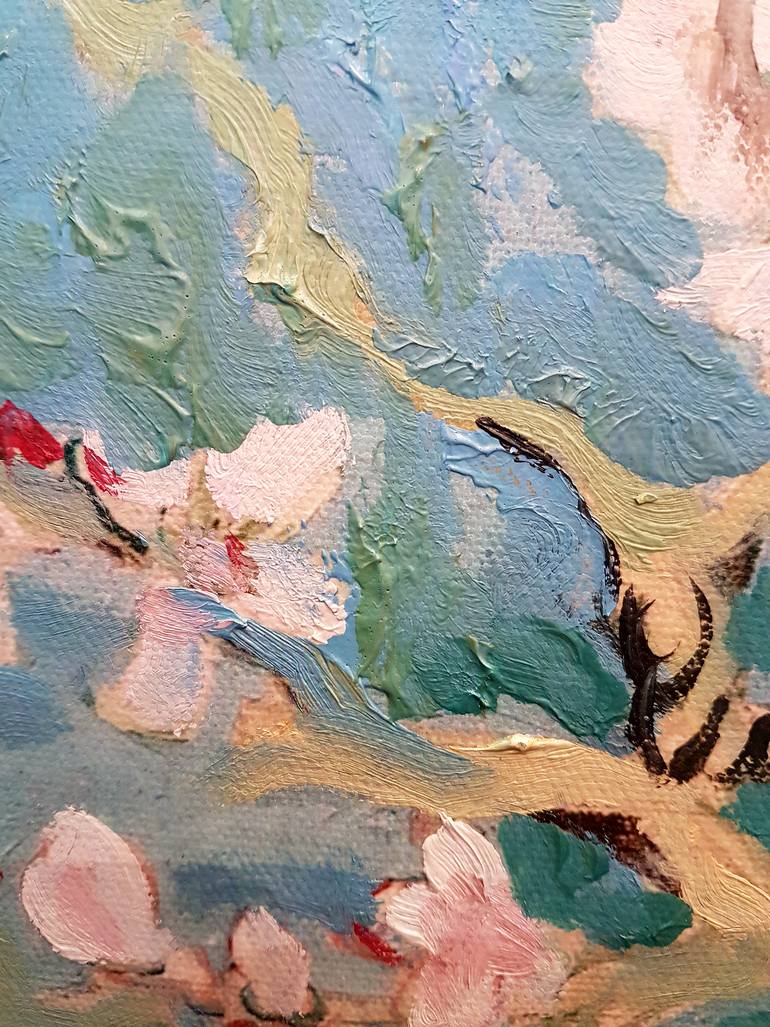 Almond Tree Painting by Lamees Alhassar | Saatchi Art