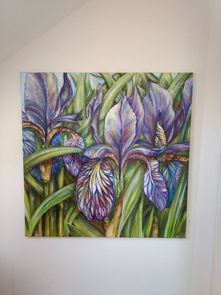 Irises Painting by BIGUI ARTE BRASIL | Saatchi Art