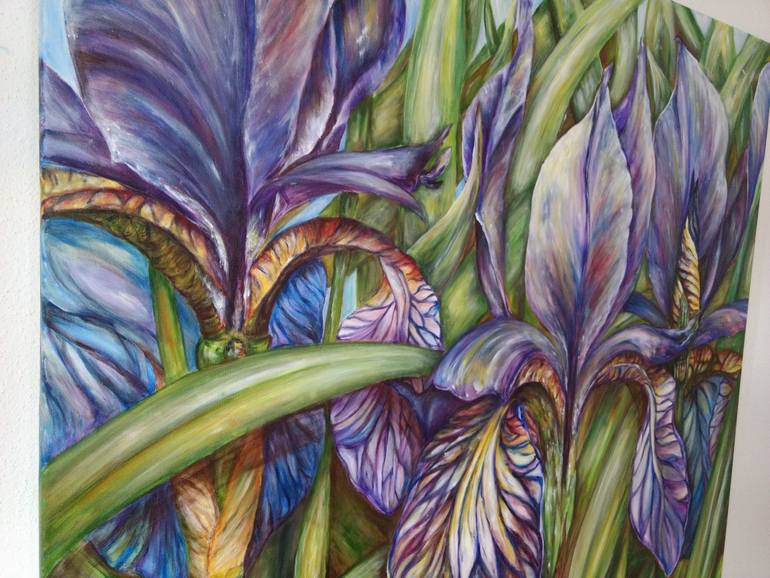 Irises Painting by BIGUI ARTE BRASIL | Saatchi Art