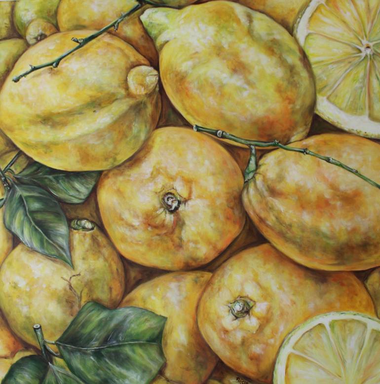 Lemons Painting by Bigui Arte Brasil | Saatchi Art