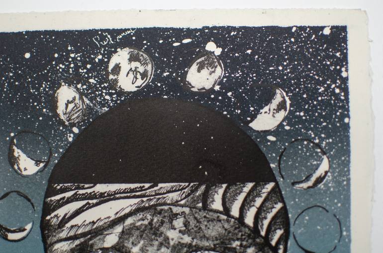 The moon, the tide and us on earth - Limited Edition of 4 Printmaking ...