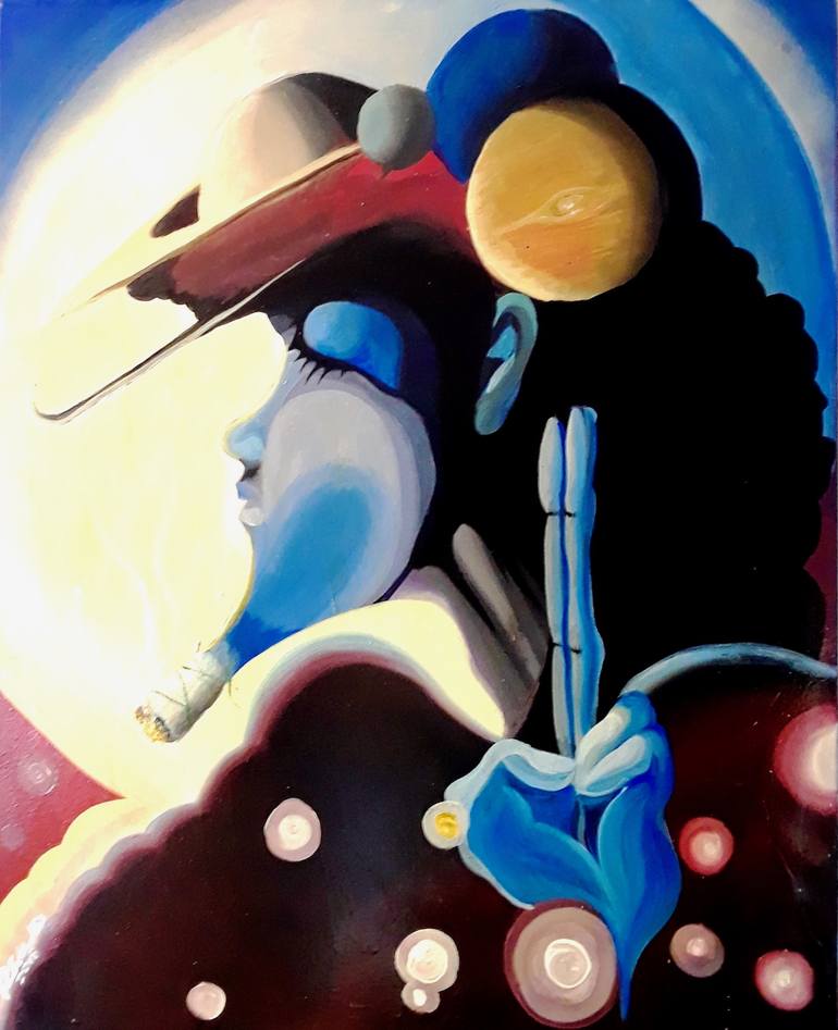 Mood Dealer Painting by Rick Sorrells | Saatchi Art