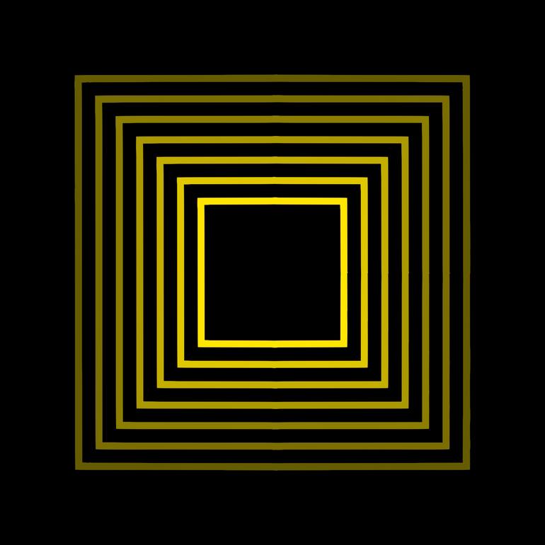 Quadro Santi Giallo Painting by Serge Gromoff | Saatchi Art
