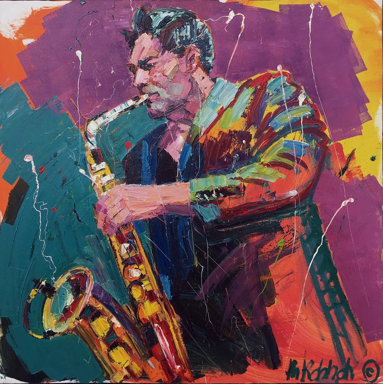 Sax/Donato Painting by Marcel Kahhak | Saatchi Art