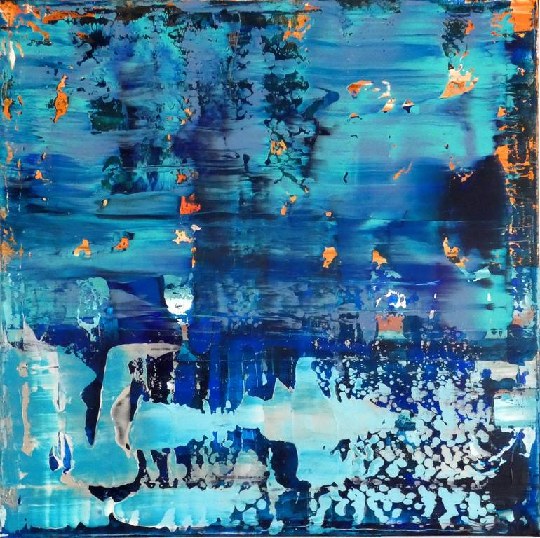 Abstract Surface Painting Painting by Mark Stocks | Saatchi Art