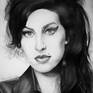 Amy Winehouse Portrait Drawing by Rox Popescu | Saatchi Art