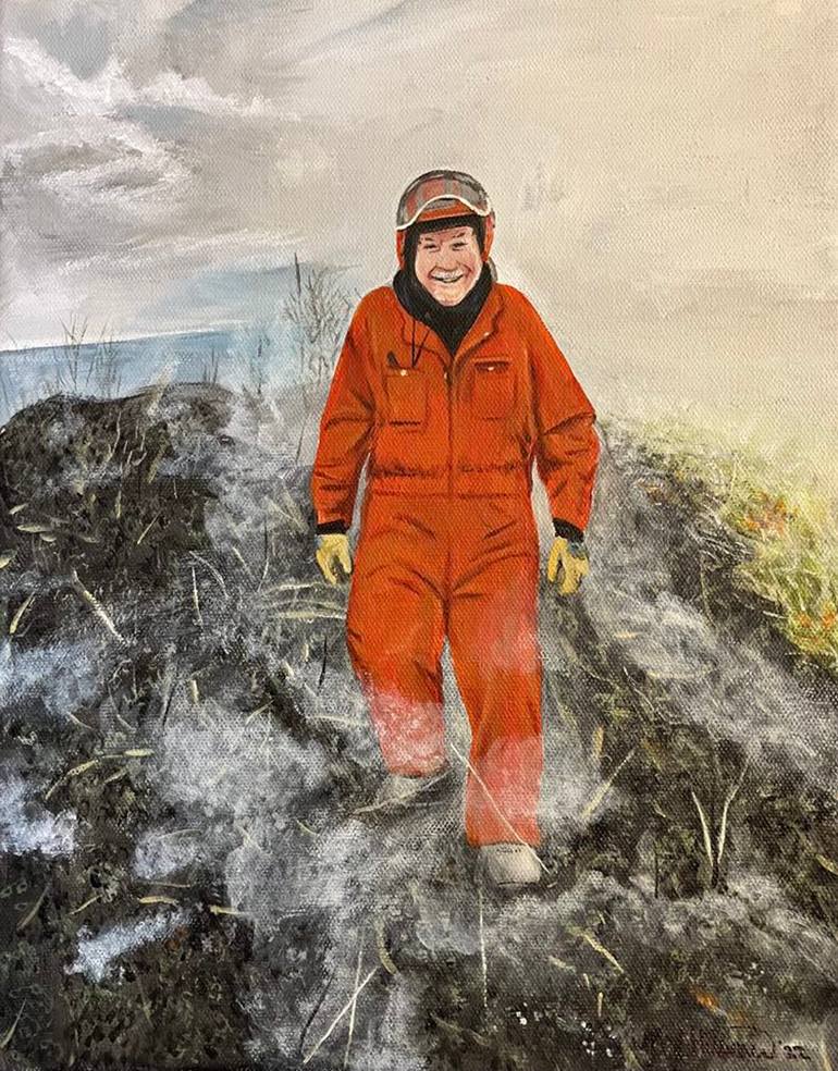 Prairie Burn Painting by Melissa Hillmer | Saatchi Art