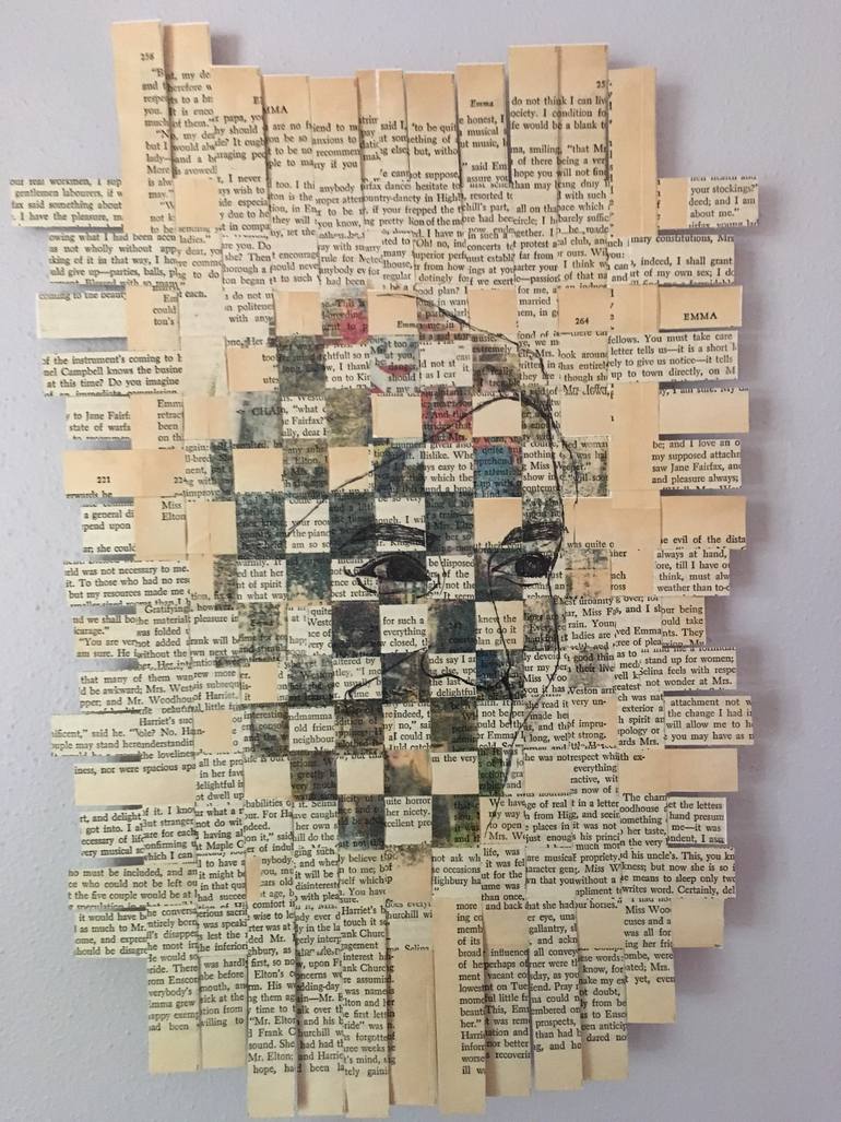 Nobody's Guidance but Her Own Collage by Melissa Hillmer | Saatchi Art