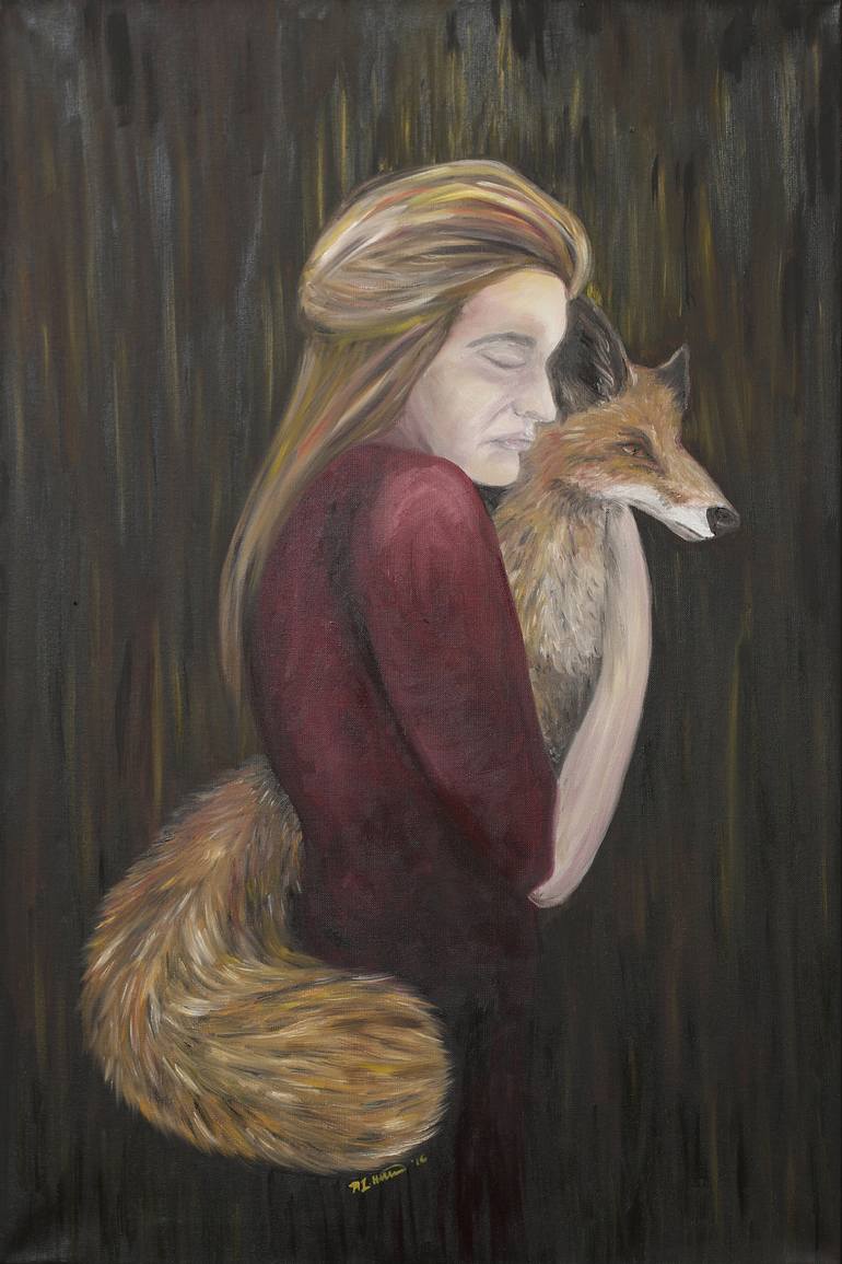 Catch for us the Foxes Painting by Melissa Hillmer | Saatchi Art