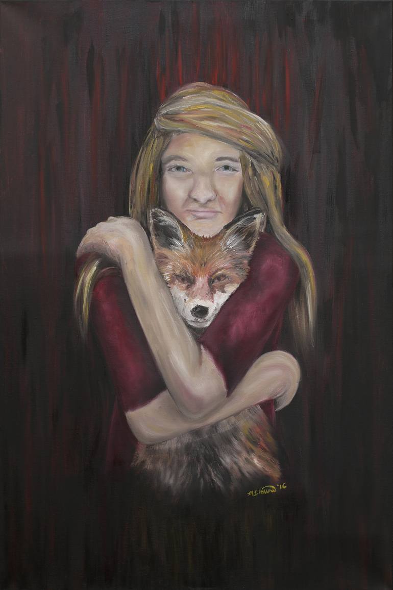 Catch for us the Foxes Painting by Melissa Hillmer | Saatchi Art