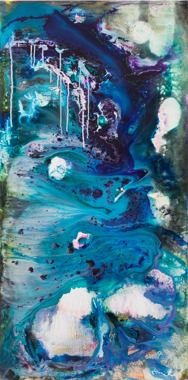 cerulean caribbean Painting by Max Argyle | Saatchi Art