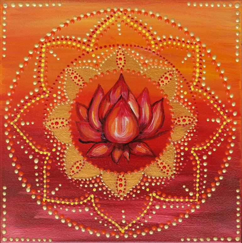 Mandala Self-acceptance Painting by Irina Tsaritsyna | Saatchi Art