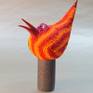 Queer bird red Sculpture by Gerd Rucker | Saatchi Art