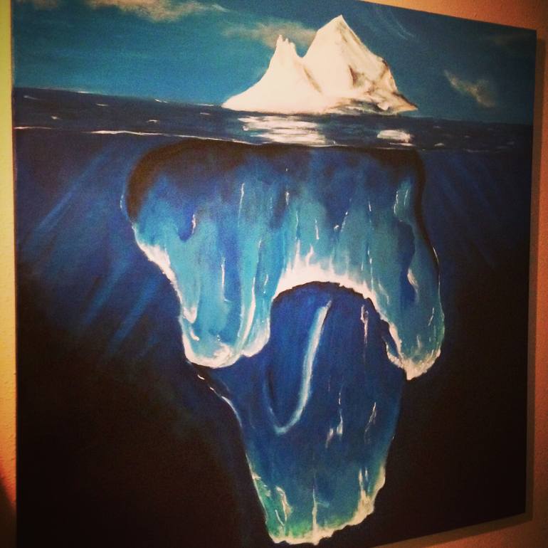 Iceberg Painting by Victor B | Saatchi Art