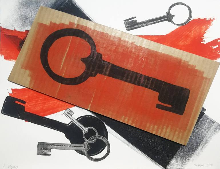 keys Collage by Carmen Lindahl | Saatchi Art