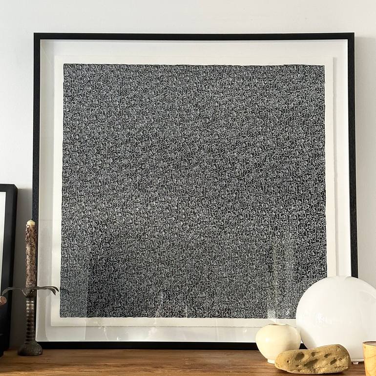 Sonder - 97cm x 97cm Drawing by Angus Martin | Saatchi Art