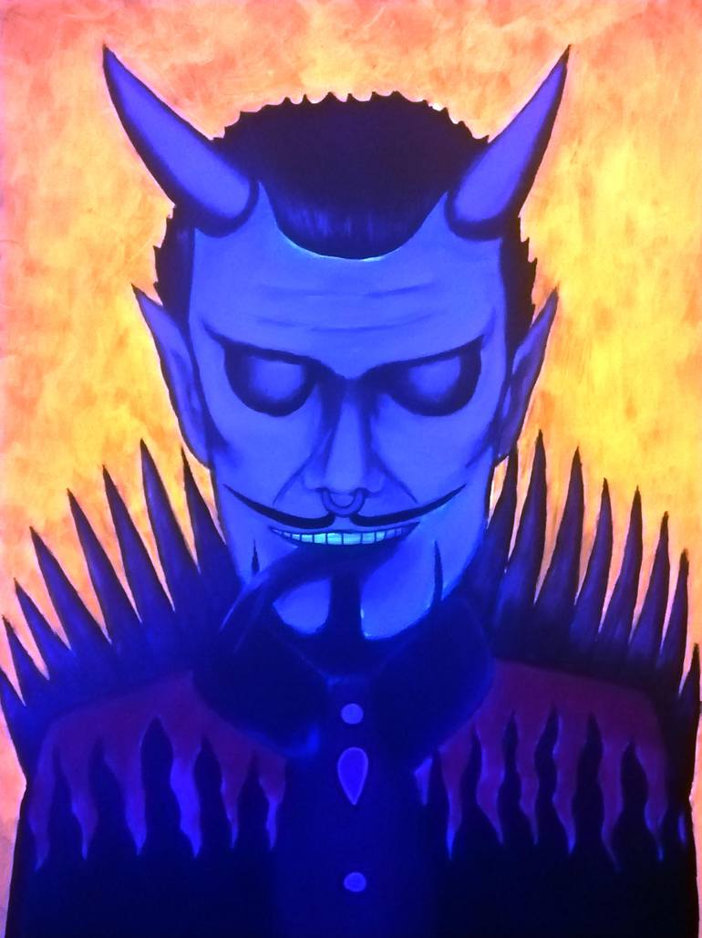 Lord of Hellfire Painting by Lukas Pavlisin | Saatchi Art