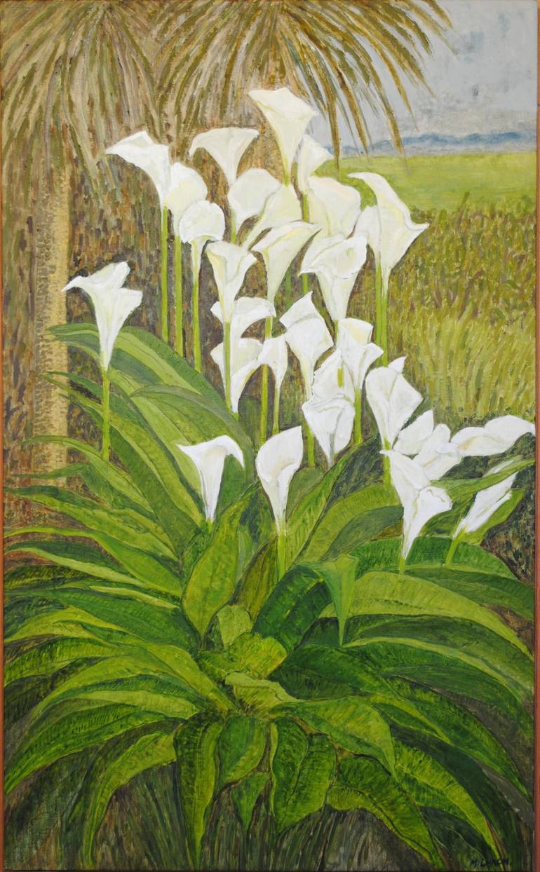 Lilies Painting by Mary Lynch | Saatchi Art