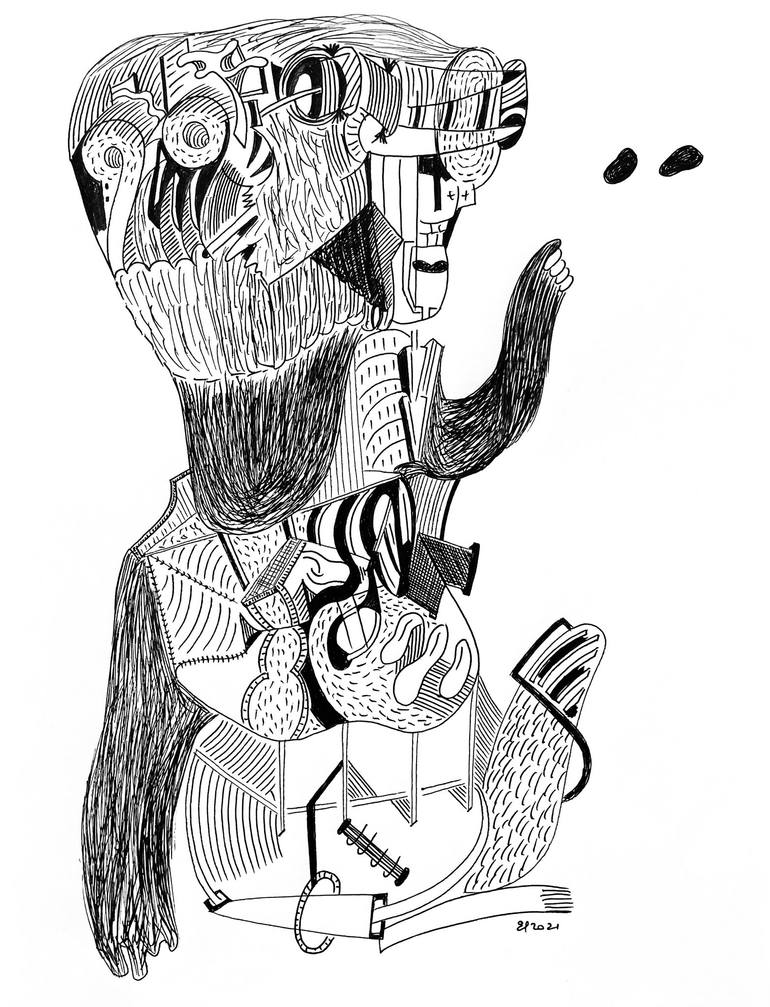 Close Encounters of The Kind Kind Drawing by Tiphanie Spencer | Saatchi Art