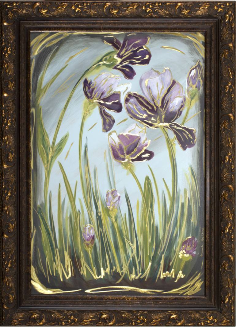 Iris 7 Painting by ROY AND AMANDA CLARK | Saatchi Art